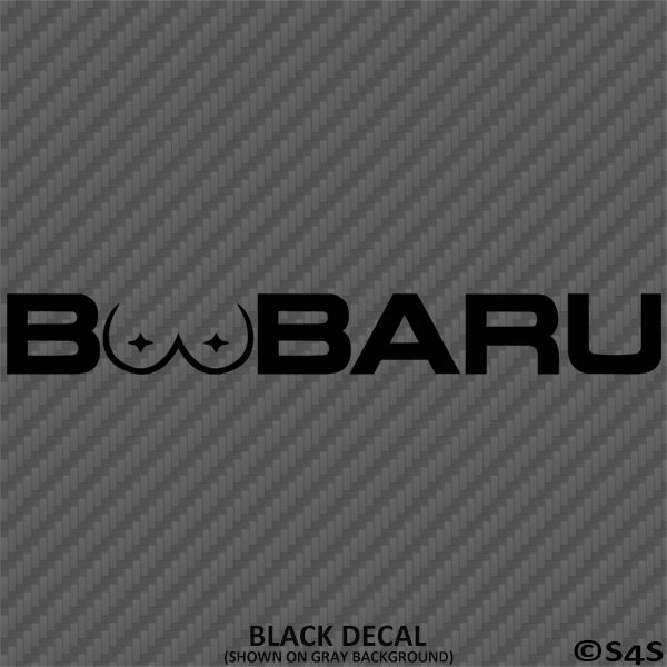 Boobaru Funny Subaru Inspired Parody Vinyl Decal – S4S Designs