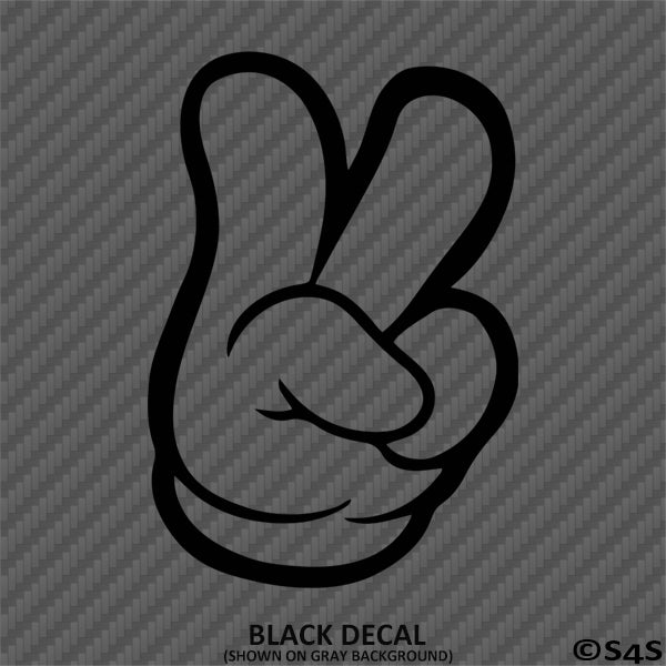 Cartoon Hand Peace Sign